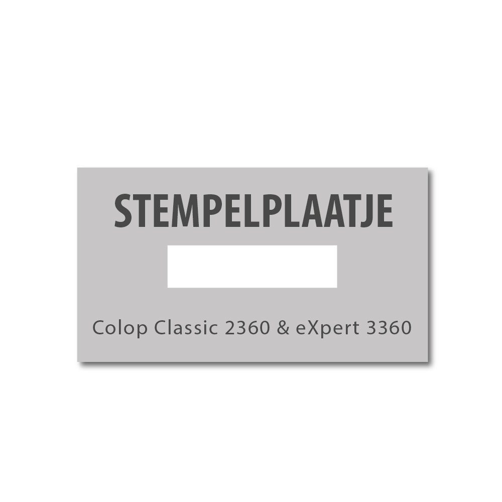 Stempelplaatje Colop 2360 & 3360 kopen? I Bureaustempels.be