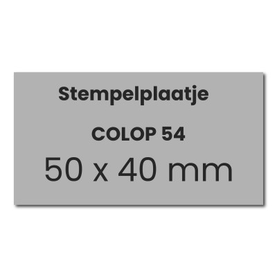 Stempelplaatje Colop Printer 54 kopen? I Bureaustempels.be